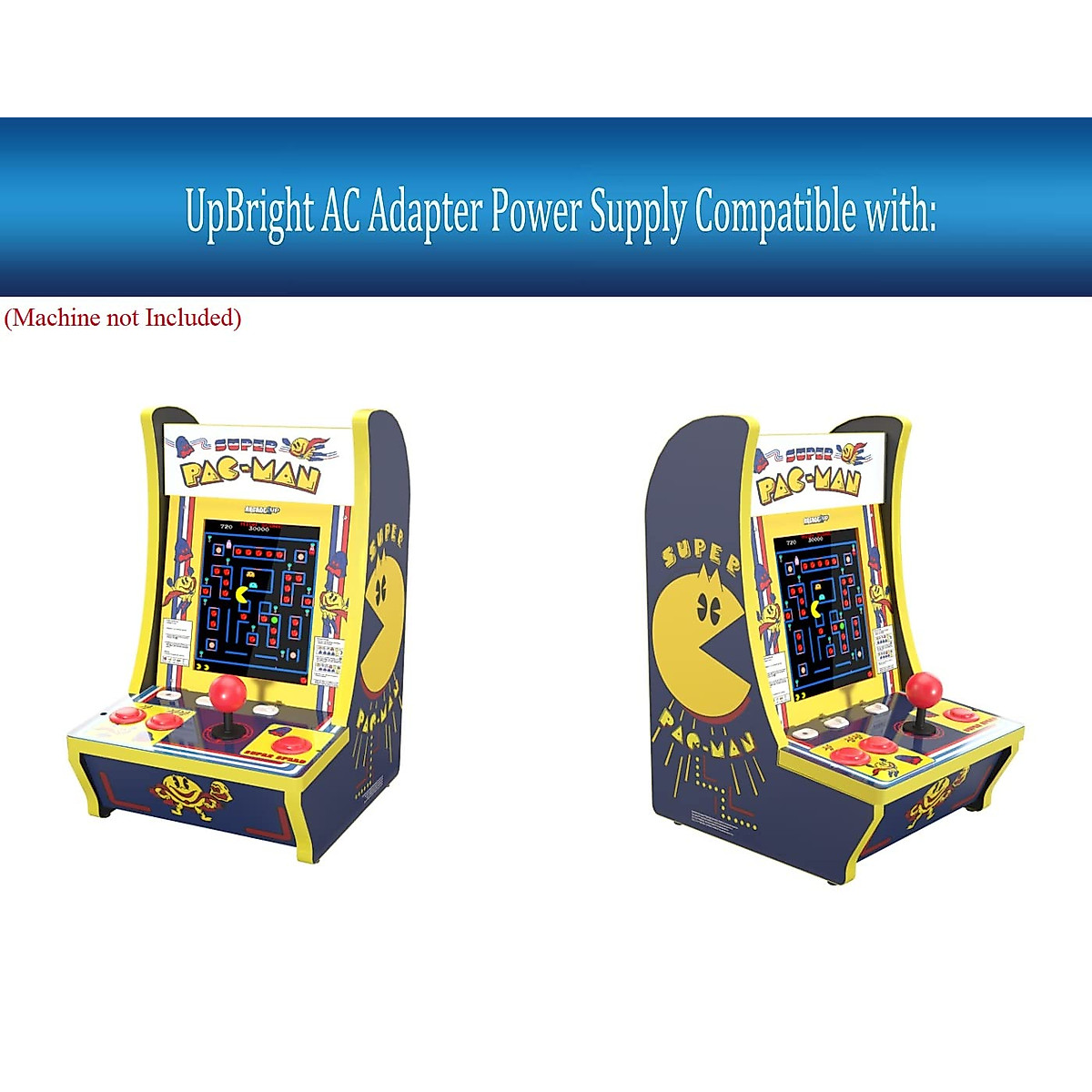 UpBright 5V AC/DC Adapter Compatible with Arcade1Up PAC-C-01334 Super PAC-Man Counter-Cade Contre-Cade Coutador-Cade Pacman Countercade Classic Game 8152433 Machine Arcade 1up 2A Power Supply Charger