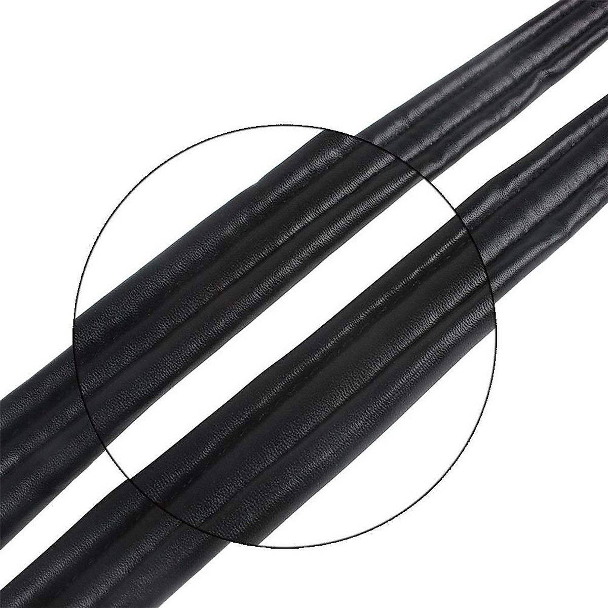 BIBISTORE Soft Leather Adjustable Accordion Shoulder Harness Straps Instrument Accessories (Black)