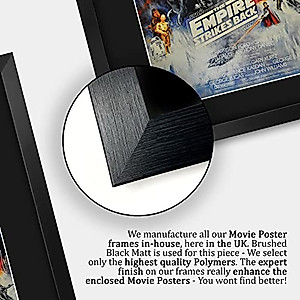 HWC Trading Framed 11" x 14" Print - Star Wars - The Empire Strikes Back Movie Poster Cast Signed Gift Mounted Printed Autograph Film Gifts Photo Picture Display