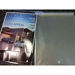 UNIQUEPACKING 100 Pcs 12 5/8 X 12 5/8 Clear Cello/Cellophane Bags Sleeves Good for 12x12 Scrapbooking Paper, LP Records