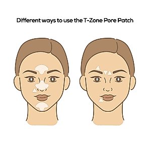 Hanhoo T-Zone Pore Patch, 4 Pore Patches and 4 Triangle Blemish Patches, Improves Look of Clogged Pores, Mattifies, Shrinks Pimples on T-Zone, Blackhead and Acne Treatment, Korean Skincare