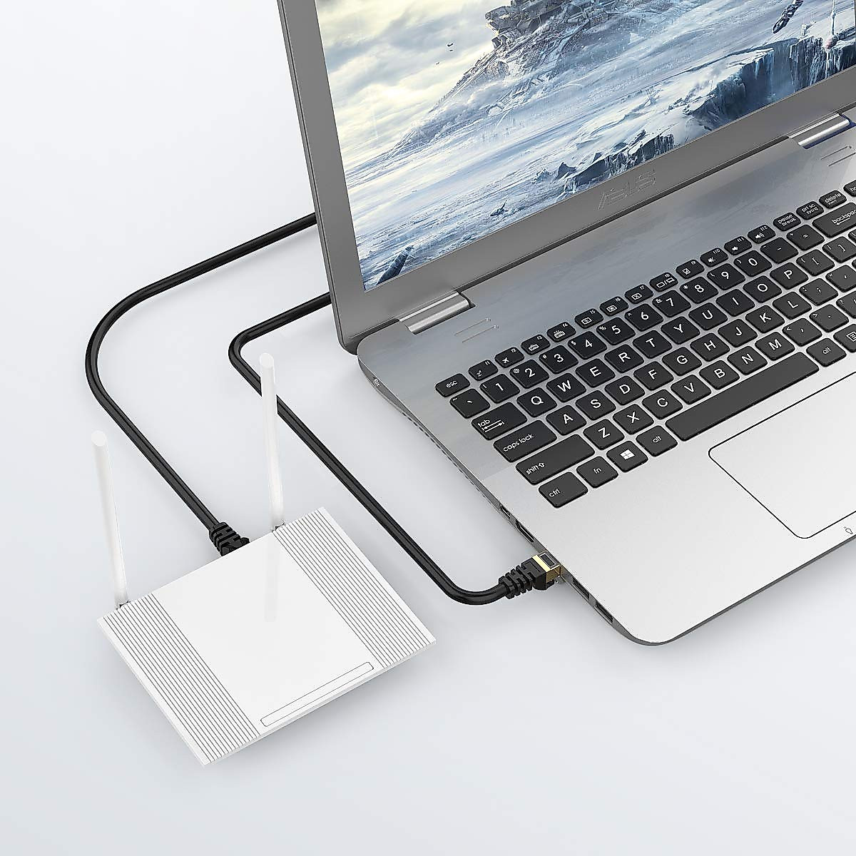 BIFALE Cat7 Ethernet Cable 100ft, Cat7 Outdoor Cable Triple shielding SSTP 10Gbps 600MHz Ethernet Patch Cable for Modem Router LAN RJ45, UV/Water Proof, Direct Burial, PE Jacket