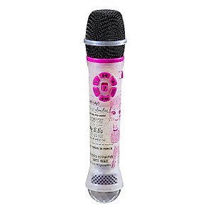 LOL Surprise Remix OMG Bluetooth Karaoke Microphone with LED Disco Party Lights, Portable Bluetooth Speaker Compatible with Apple Samsung Siri and Google Assistant, Karaoke Machine for Kids