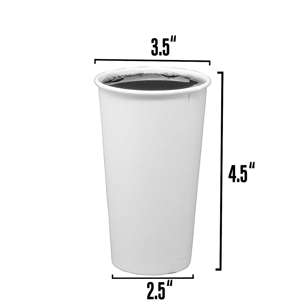 SafeWare Disposable Coffee Cups and lids 12 oz (1000 sets) - To Go Coffee Cups, | Hot Beverages | Expresso | Tea | Coffee - Poly- Coated with Rolled Edge Restaurant Grade