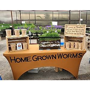 HomeGrownWorms.com - 100+ Live Red Wiggler Worms, from Certified Organic Farm + Free Care Sheet! 100% Compostable Packaging! Sustainably Raised - Fast Live Delivery! Eisenia Fetida