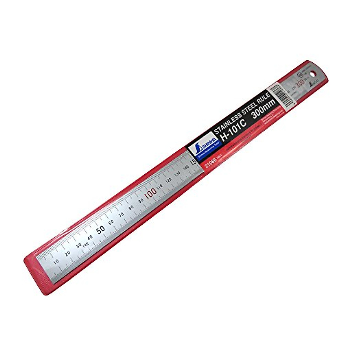 Shinwa H101-C 300 mm Rigid "Zero Glare" Metric Machinist Ruler/Rule Scale .5 mm & mm Markings