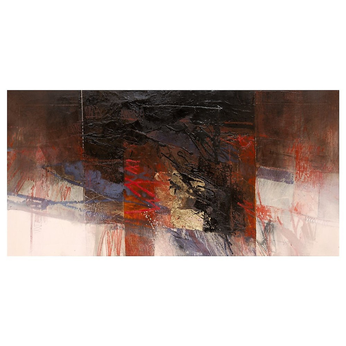 Global Gallery "Censini Le Nebbie Dense Unframed Giclee on Paper Print, 24" x 48"