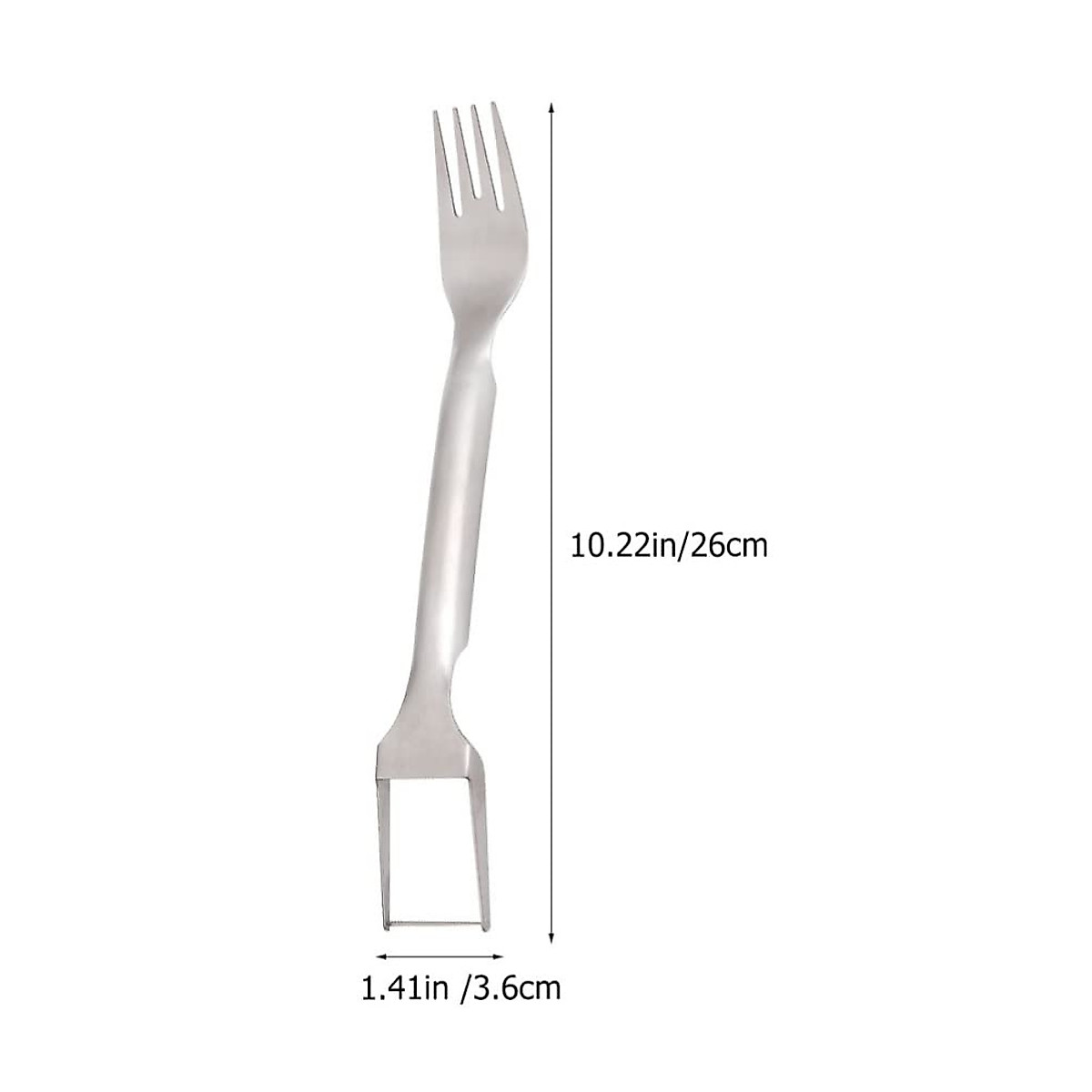 DOITOOL Watermelon Slicer Cutter 2 Pack, 2- in- 1 Watermelon Fork Slicer, Summer Watermelon Fruit Cutting Fork, Stainless Steel Fruit Forks Slicer Knife for Family Parties Camping