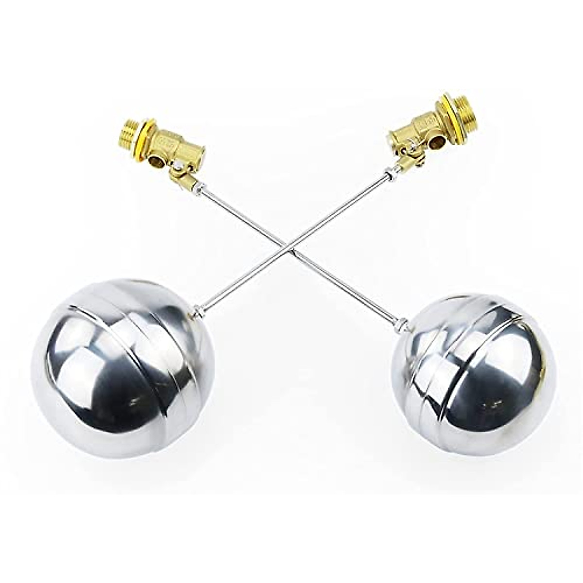 ZBCKKING Pipeline Valve Control Valve 1/2" 3/4" 1" Brass Float Valve Cold and Hot Water Tank Floating Ball Valve SS201 Stem Flow Control Cistern/Expansion Tanks Diverter Valve,High Pressure Brass Floa