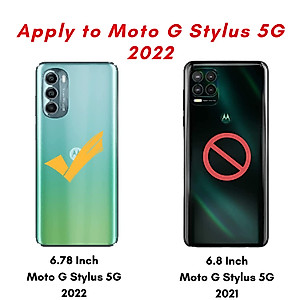 for Moto G Stylus 5G 2022 Case [Anti-Scratch] Flexible Ultra Slim Fit Soft TPU Rubber Shockproof Bumper Phone Case, Clear Protective Cover
