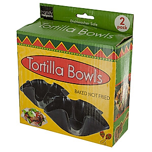 Handy Helpers Taco salad shells, salsa & guacamole dip bowls and much more,Black