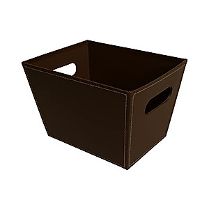 wald imports - Black Paperboard Decorative Container -Decorative Storage Containers - Storage Container - Tote Organizer for Decoration, Storage, and More