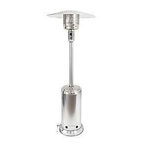 Patio Heater, GreenVines 48000BTU Outdoor Propane Heaters with Anti-tilt & Flame-out Protection System, Stainless Steel Garden Heat Lamp with Wheels for Backyard, Porch, Deck, Outside, ETL Listed…