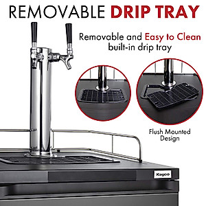 Kegco 3PK209SS-2 Keg Dispenser, 2 Tap, Stainless Steel