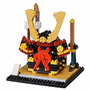 nanoblock - Artifacts - Samurai Helmet Ornament, Sights to See Series Building Kit