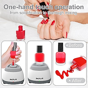 SWDTLAB 4000rpm Mini Lab Vortex Mixer Portable Paint Shaker Mixer with Touch Function for Eyelash Sharker Glue Adhesives Gel Polish and Test Tubes Acrylic Paints Mixing,Grey