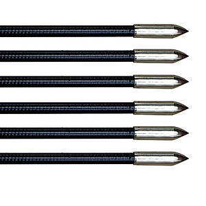 I-Sport 100 Grain Glue on Field Points Archery Replacement Practice Target Arrow Tips 12 Pack