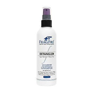 FRAGFRE Hair Detangler Spray, 8 oz - Leave in Conditioner for Sensitive Skin and Scalp - Styling Heat Protectant Spray - Gluten Free Vegan Cruelty Free