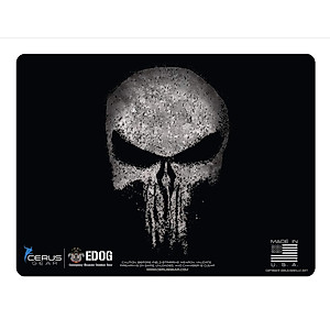 EDOG Range Warrior 27 Pc Gun Cleaning Kit -Featuring The Reaper Distressed Mat, Range Warrior Universal .22 9mm - .45 Kit & Tac Book Accessories Set