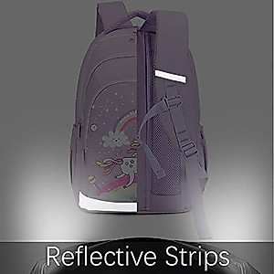 Abshoo Cute Kids Backpack For Girls Kindergarten Elementary Unicorn School Backpacks With Chest Strap (Unicorn Purple)