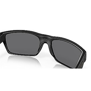 Oakley Men's OO9189 Twoface Square Sunglasses, Matte Black/Prizm Black, 60 mm