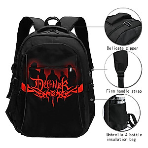 Dethklok Backpack With Usb Charging Port Outdoor Hiking Laptop Bags