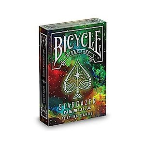 Bicycle Stargazer Nebula Playing Cards, Standard Index, Poker Cards, Space Playing Cards, Premium Playing Cards, Unique Playing Cards, 1 Deck, Black