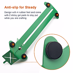 Catcan 2 in 1 Paracord Bracelet Jig, Paracord Bracelet Making Kit, Adjustable Length DIY Craft Monkey Fist Jig Tools 4" to 13" with Free Cord and Buckles