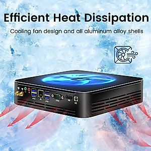 BOESIIPC Mini Desktop PC, Mini Computer i9-9880H Windows 11 Pro, 64G DDR4 RAM/1T M.2 SSD, 4K, USB3.0, HDMI, COM, WiFi, BT4.0