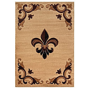 United Weavers of America Bristol Barnsley Beige Mat Rug, 2'7" x 4'2"