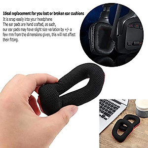Phoncoo 1 Pair Replacement Soft Foam Ear Pads Headband Cushion pad for Logitech G430 G930 Headphones