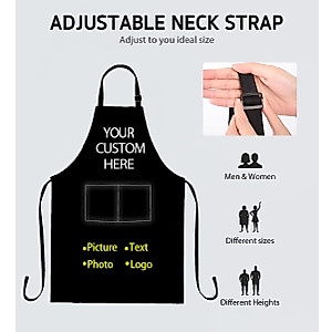 SSCSTS (WQZYSS104) Welcome Eyelashes Adjustable Neck Strap Apron with 2 Pockets, 26x33in, Color #3 Animal Print