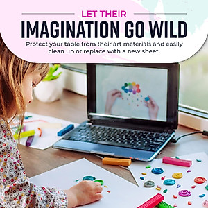 White Kraft Arts and Crafts Paper Roll - 18 inches by 175 Feet (2100 Inch) - Ideal for Paints, Wall Art, Easel Paper, Fadeless Bulletin Board Paper, Gift Wrapping Paper and Kids Crafts - Made in USA