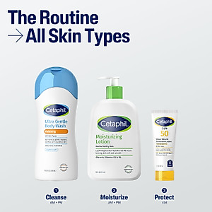 Cetaphil Ultra Gentle Refreshing Body Wash, For Dry to Normal, Sensitive Skin, 16.9oz, with Aloe Vera, Calendula, Vitamin B5, Hypoallergenic, Fragrance Free, Dermatologist Tested