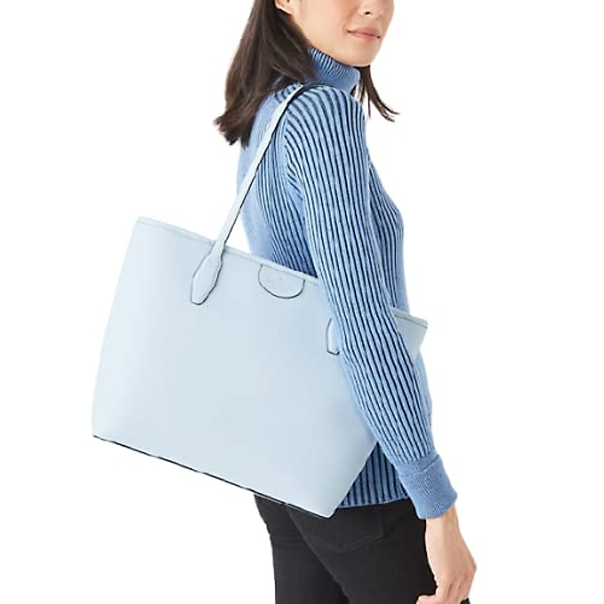 Kate Spade New York Large Lori Tote Top Zip Handbag (Ocean Fog)