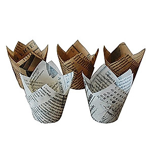 Tulip Baking Cups Cupcake or Muffin Liners Wrappers-Pack of 100