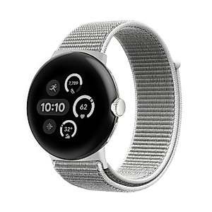 BlackPro Nylon Loop Compatible with Google Pixel Watch/Pixel Watch 2 Band with Upgraded Connector for Women Men, Adjustable Solo Loop Sport Straps Replacement band for Google Pixel Smartwatch