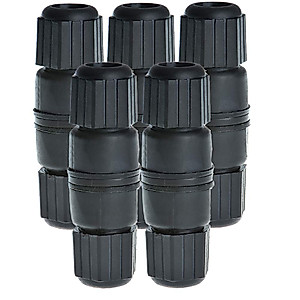 ANMBEST 5PCS M25AP2 RJ45 Waterproof Cat5/5e 8P8C Connector IP67 Ethernet LAN Cable Connector Double Head Outdoor LAN Coupler Adapter Female to Female
