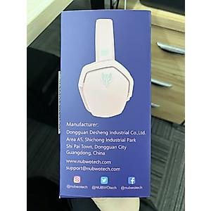 NUBWO G06 Dual Wireless Gaming Headset with Mic for PS5, PS4, PC, Mobile, Switch: 2.4GHz Wireless + Bluetooth - 100 Hr Battery - 50mm Drivers - Pink