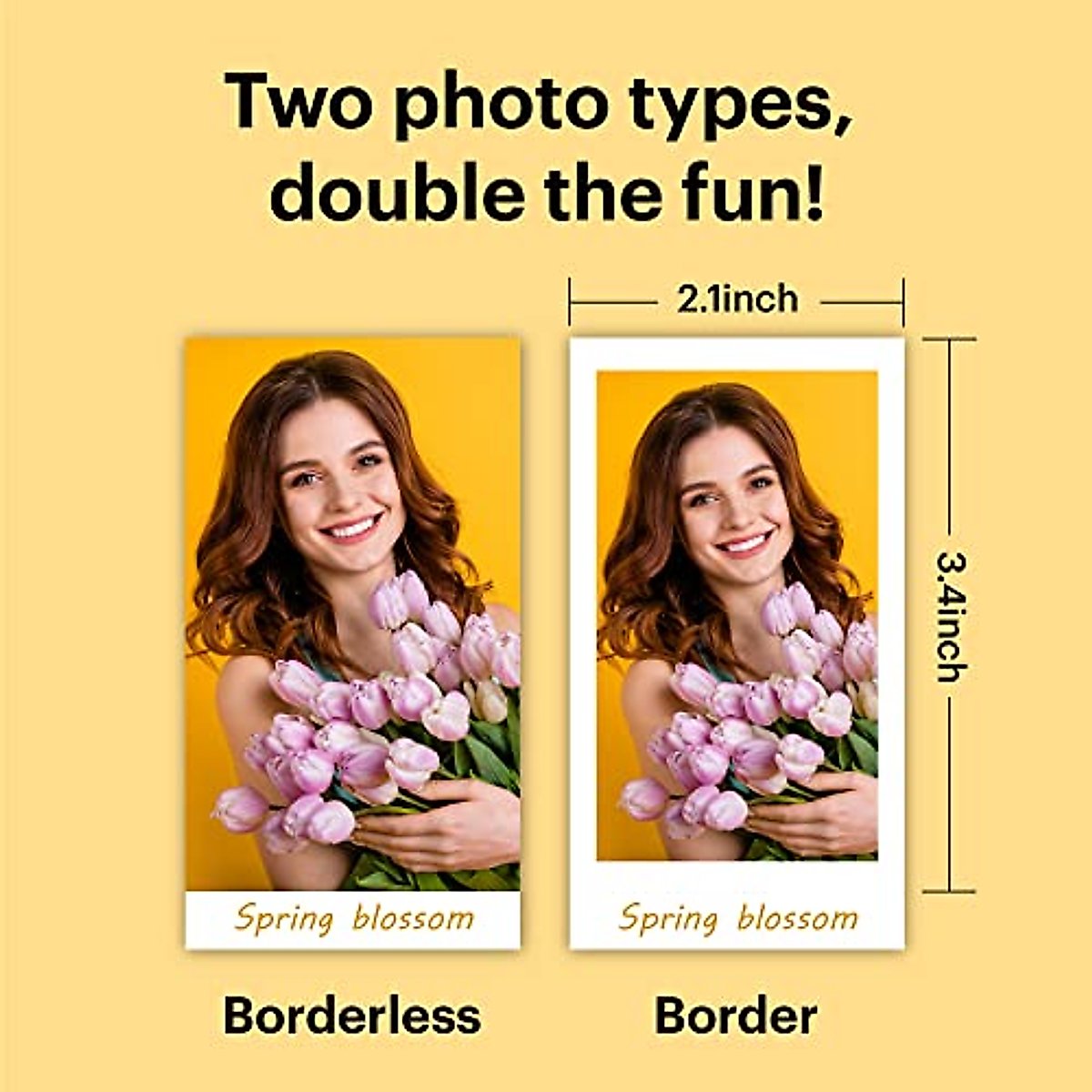 KODAK Mini Shot 2 Retro 4PASS 2-in-1 Instant Digital Camera and Photo Printer (2.1x3.4 inches) + 68 Sheets Bundle, White
