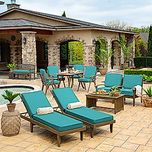 Arden Selections Outdoor Bench Cushion 18 x 46, Surf Teal