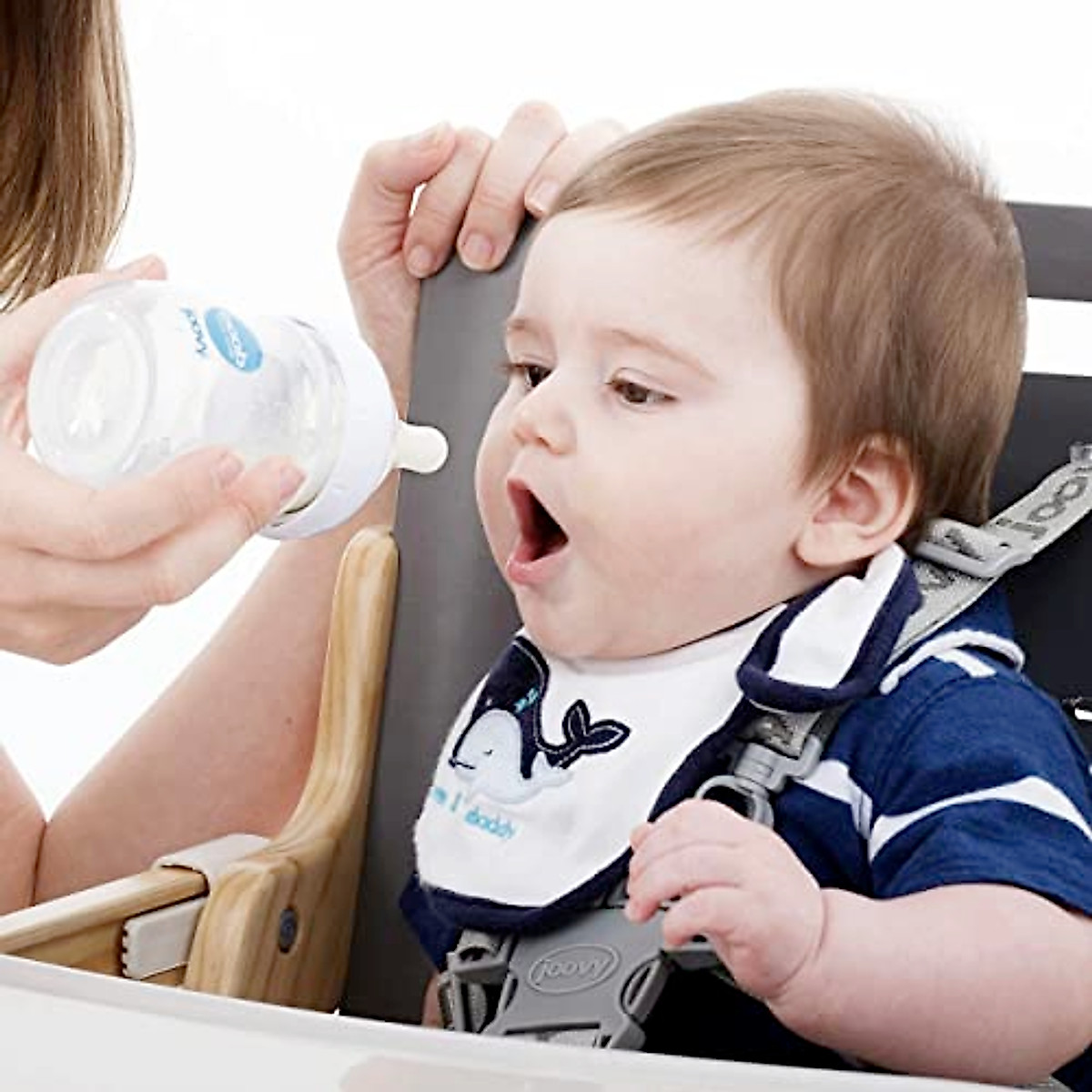 Joovy Boob Baby Bottles Made from Durable, Medical-Grade PPSU with CleanFlow Vent Technology to Prevent Nipple Collapse, Negative Pressure, and Colic Symptoms (5oz, 2pk)