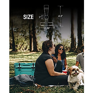 ALIENSX Cooler Latch Replacements (2-Pack) - Universal Fit for Yeti & RTIC Coolers, Durable Non-Slip Rubber T-Grip Handles, Heavy-Duty Replacement Latches for Easy Installation & Maintenance