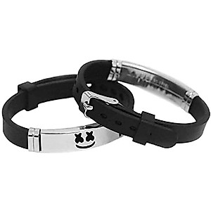 Smile Luminous Backpack DJ Music Bracelet for Kids Christmas Gift, Fashion Laptop Backpack Schoolbag Daypack for Travel Outdoor Rucksack, Black