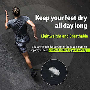 Ankle Brace Compression Sleeve for Men & Women (1 Pair) - Best Ankle Support Foot Braces for Pain Relief, Injury Recovery, Swelling, Sprain, Achilles Tendon Support, Plantar Fasciitis Socks