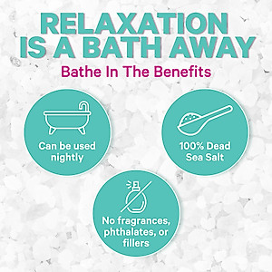 Pink Stork Baby Bath Flakes, Calming Fragrance Free Magnesium Bath Salts for Infants and Toddlers to Help Soothe Diaper Rash, Irritation, and Support Restful Sleep without Melatonin - 16 oz