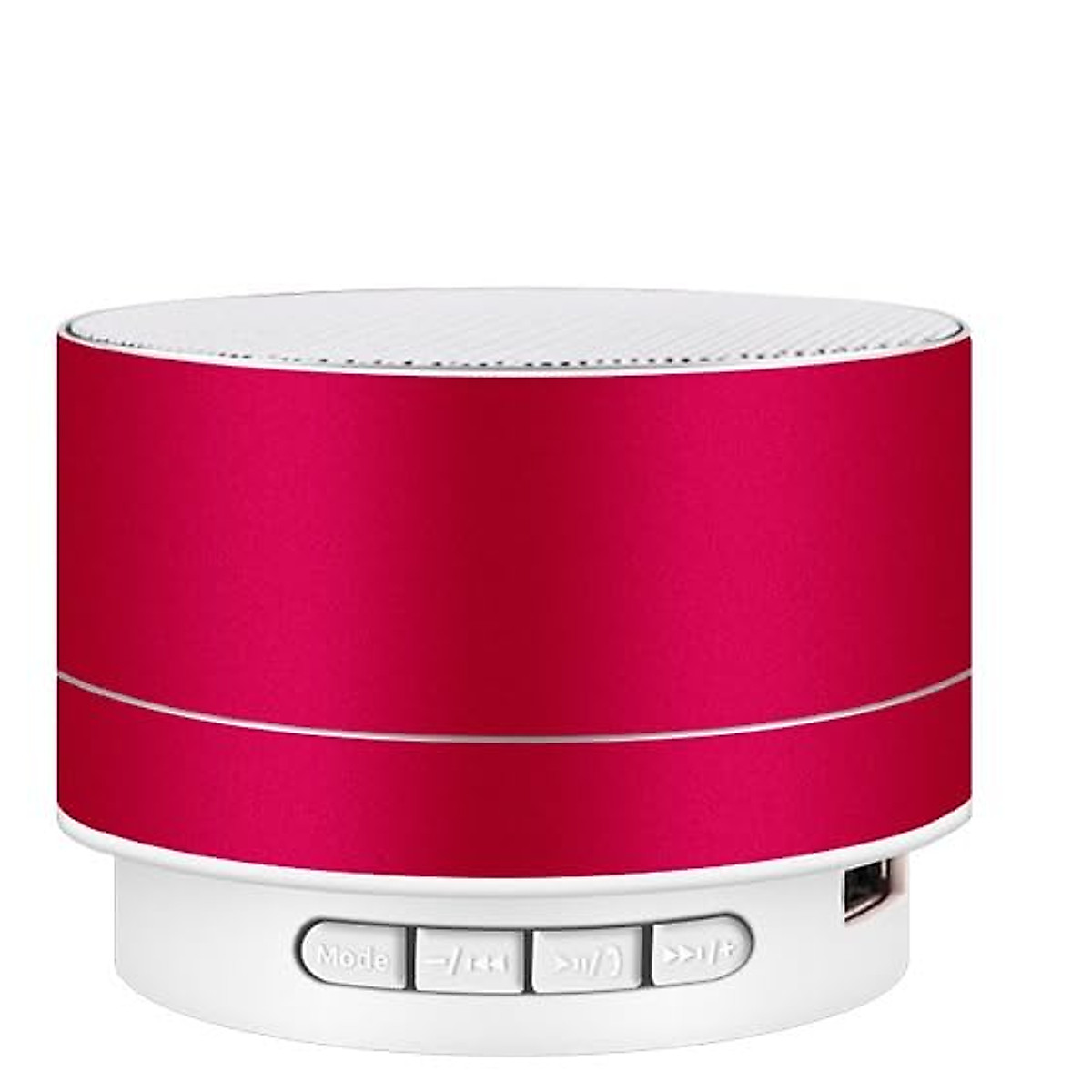 ZEJAL Portable Bluetooth Speaker A10 Metal Bluetooth Sound Phone Laptop subwoofer Mini Steel Cannon Wireless Card Small Speaker red/Blue/Gold/Silver/Black/Pink Poplar Speaker (Red)