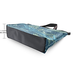 Women Tote Bag Zippered Whale Handbag Whale Tote Purse with Pockets