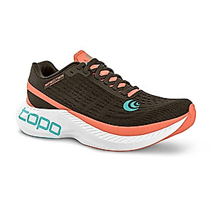 Topo Athletic Women's Specter Comfortable Lightweight 5MM Drop Road Running Shoes, Athletic Shoes for Road Running, Espresso/Peach, Size 8.5