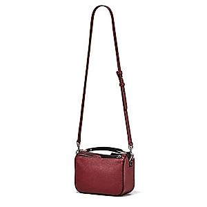Marc Jacobs The Softbox 20 Vachetta Red With Silver Hardware Pebbled Leather Women's Shoulder Bag